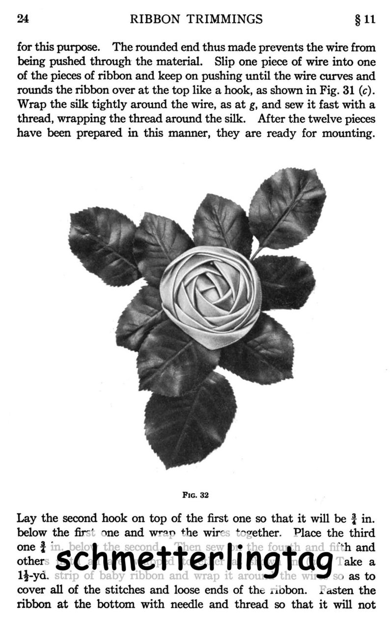 1916 Millinery Book Woman's Institute Ribbon Flower Making - Etsy