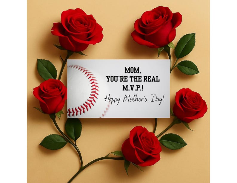 Baseball Mom Gift Tag, Mothers Day Tag, Baseball Gift Tag, Mothers Day ...