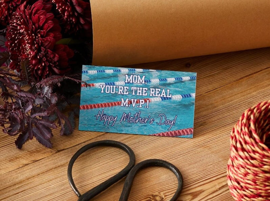Swim Mom Gift Tag, Mothers Day Tag, Swim Gift Tag, Mothers Day Gift ...