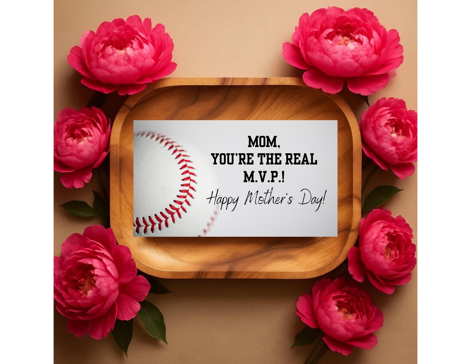 Baseball Mom Gift Tag, Mothers Day Tag, Baseball Gift Tag, Mothers Day ...