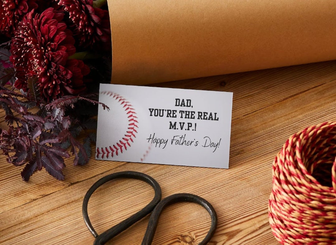 Baseball Dad Gift Tag, Fathers Day Tag, Baseball Gift Tag, Fathers Day ...
