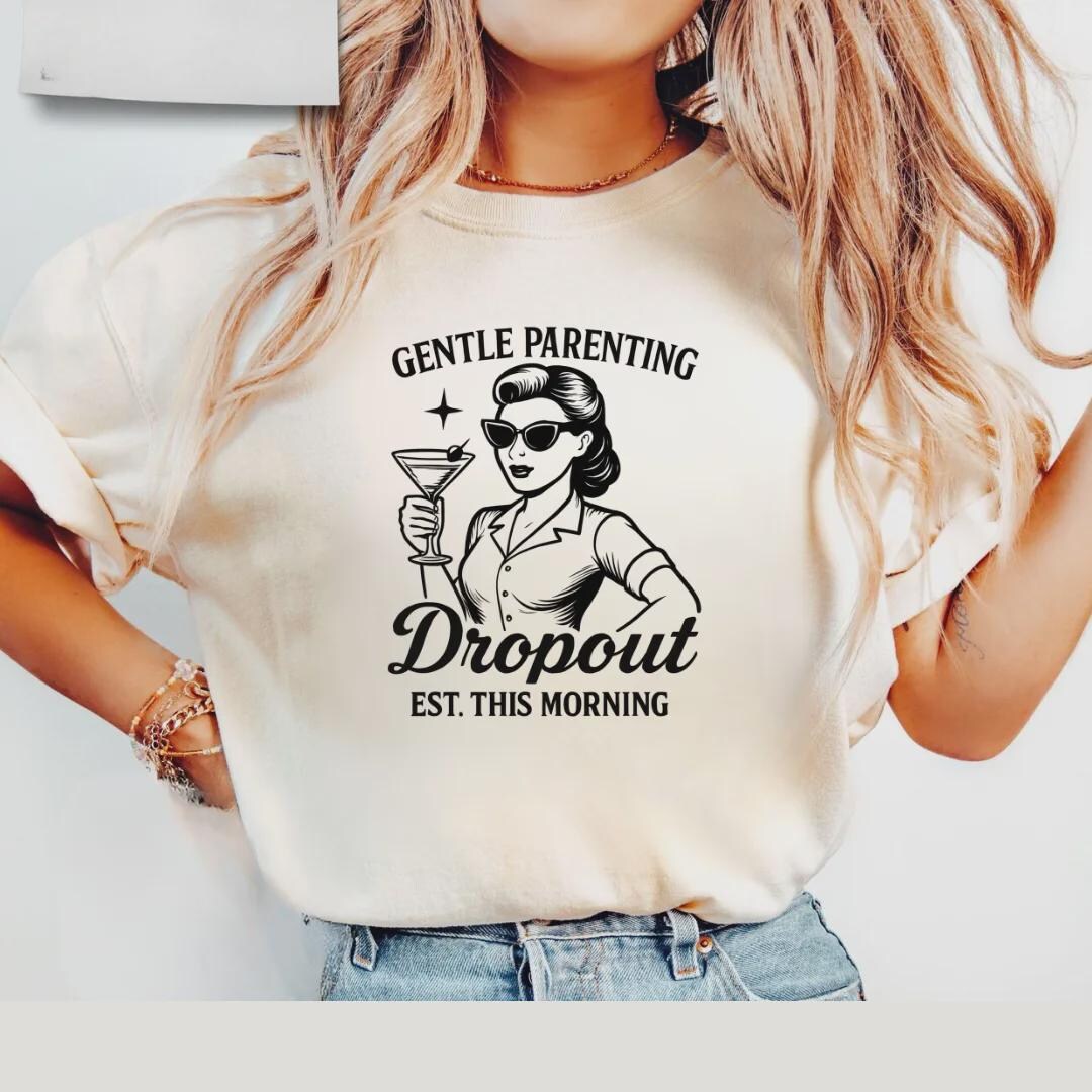 Gentle Parenting Design, Tough Love, Parenting Shirt, Martini Mom ...