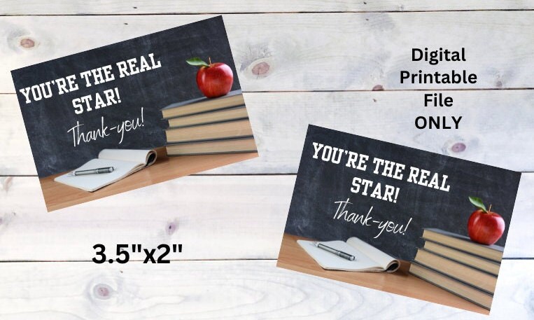 Teacher Gift Tag, Teacher Appreciation, Thank You Gift Tag, Teachers ...