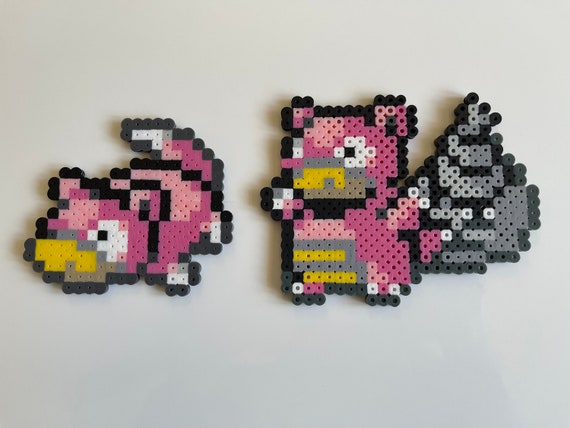 Slowpoke Evolution Pokémon Perler Fuse Bead Pixel Art Sprite | Etsy
