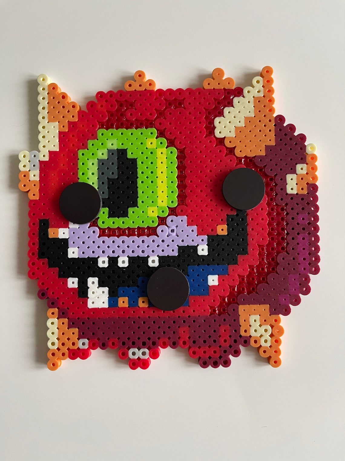 Doom Cacodemon Perler Fuse Bead Pixel Art Sprite - Etsy Israel