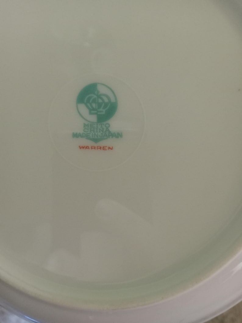 Vintage Early 1900s Hand Painted Meito Warren 92pc China Set Made in ...