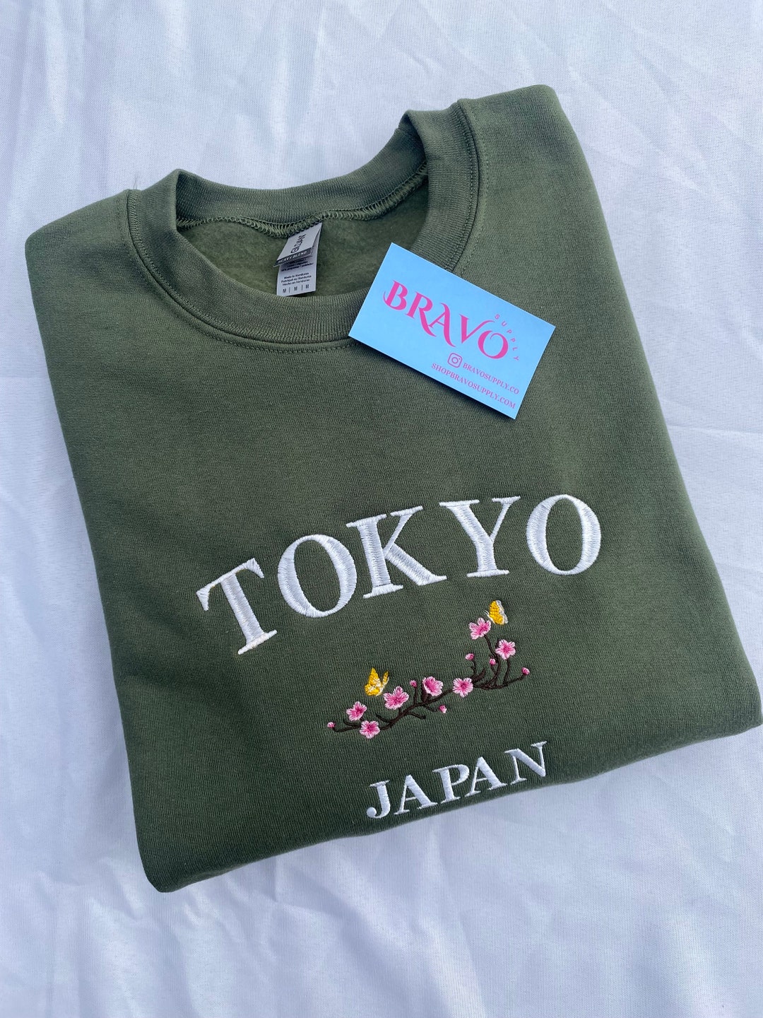 Tokyo Embroidered Sweatshirt, Japan Sweatshirt, Traveler Gift, Vacation ...