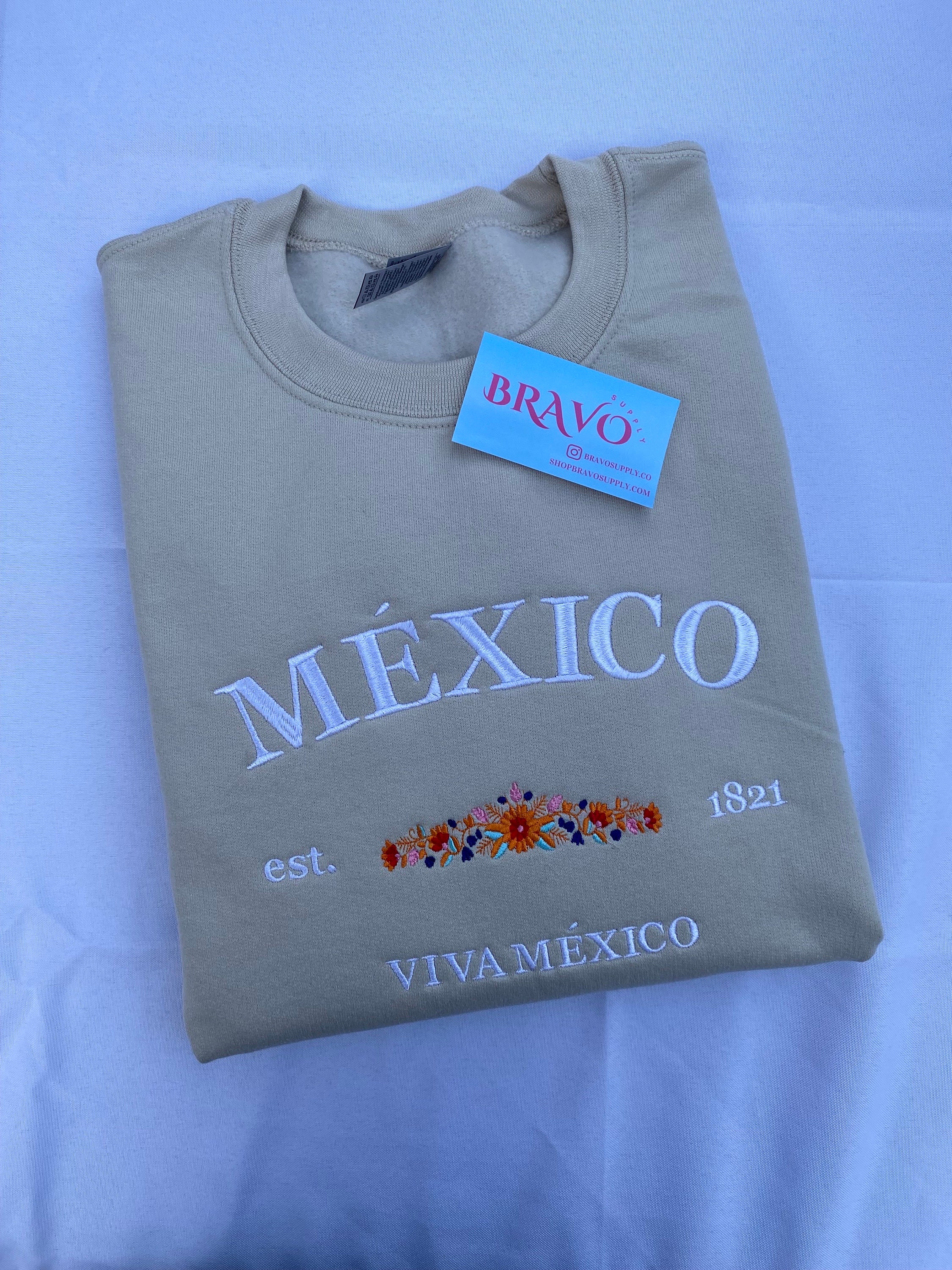 Mexico Embroidered Sweatshirt, Mexico Sweatshirt, Traveler Gift ...