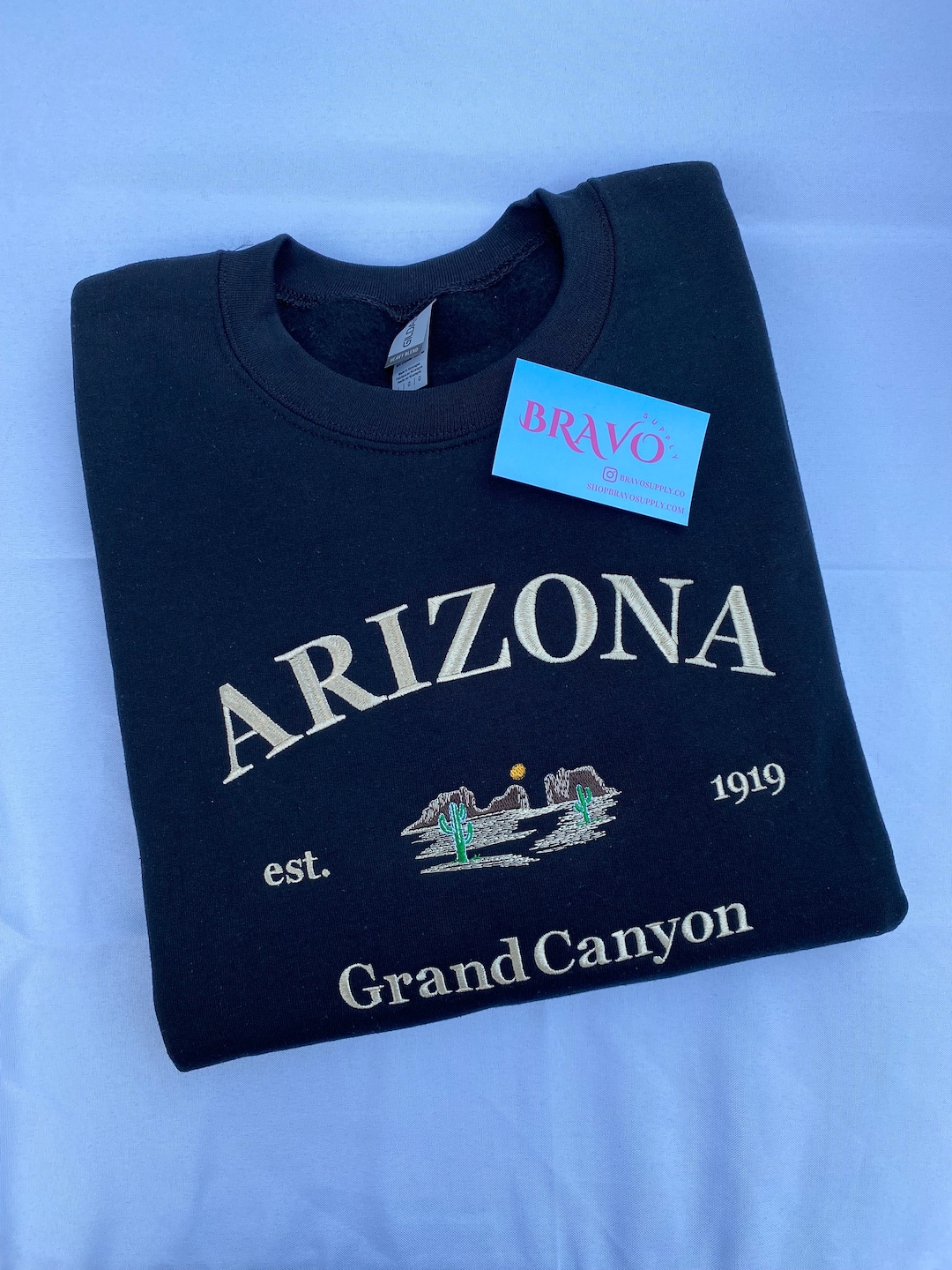 Arizona Embroidered Sweatshirt, Arizona Sweatshirt, Traveler Gift ...