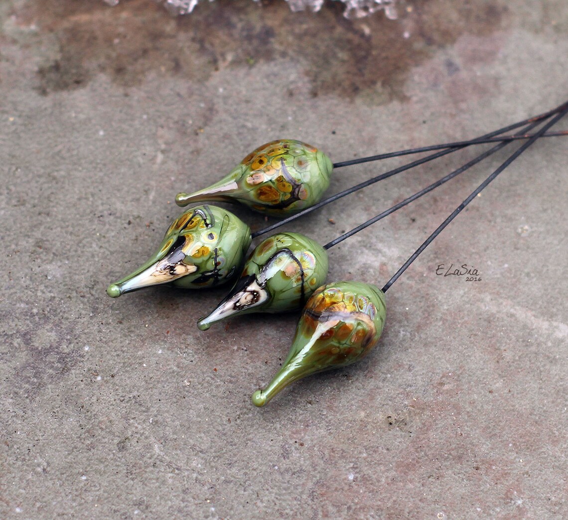 Amazon Handmade Lampwork Glass Headpins SRA Elasia MTO - Etsy