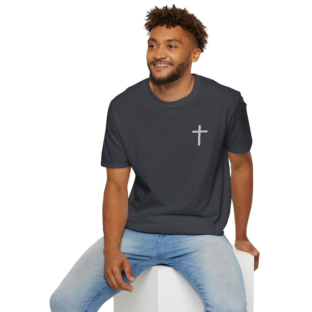 Front and Back Christian Cross Shirt,religious T-shirt,faith Shirts ...