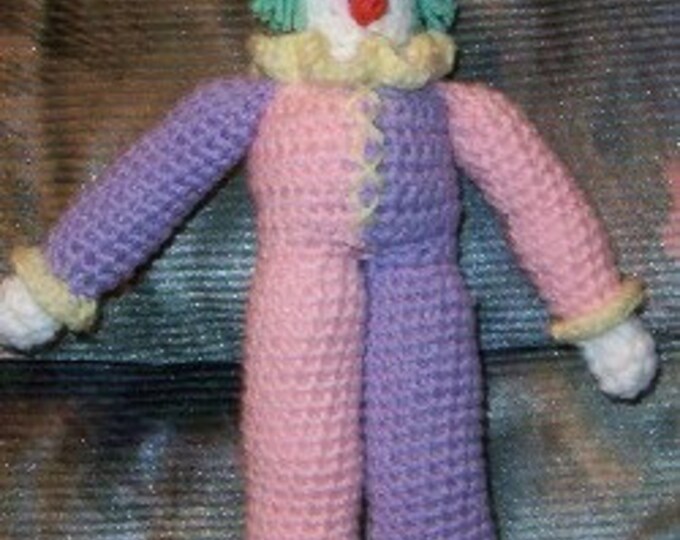 Clown Doll Crochet Pattern, PDF - Etsy