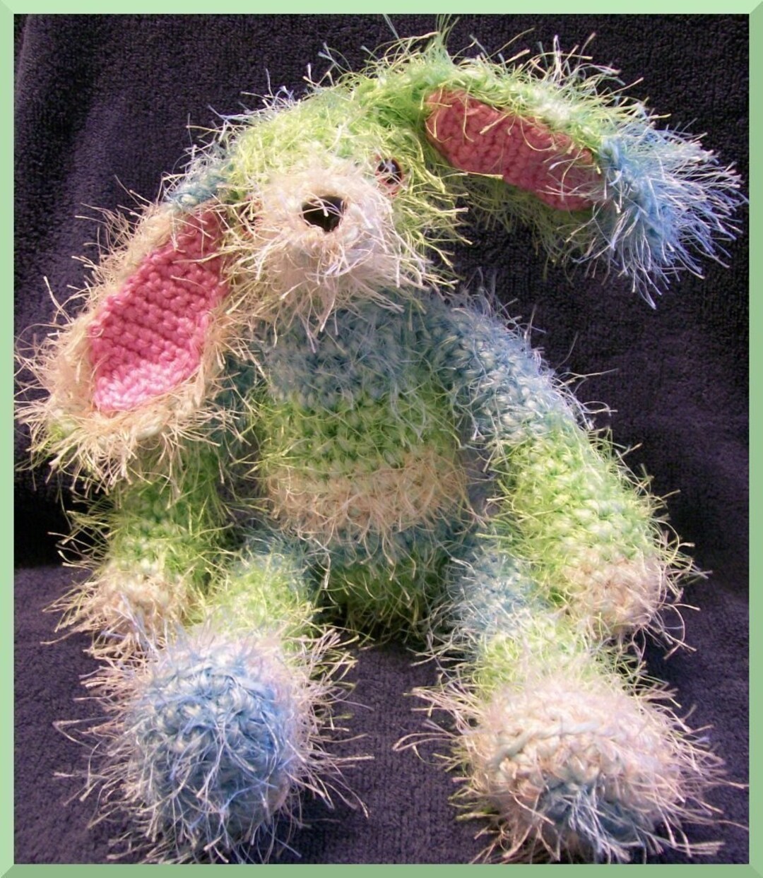 Crochet Pattern, Fuzzy Bunny - Etsy