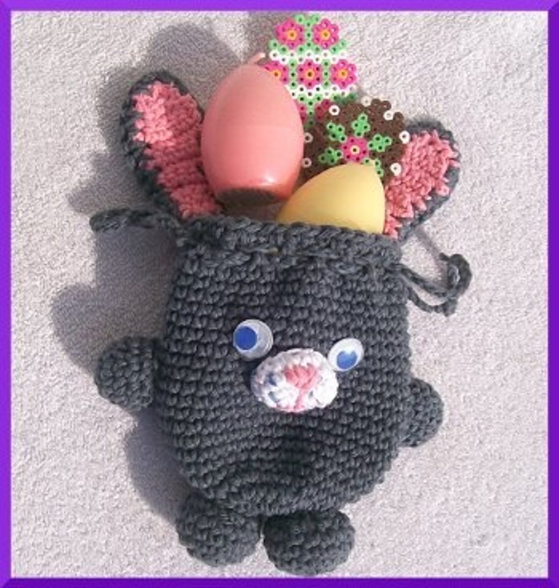 Easter Bunny Bag, Crochet Pattern Instant Download - Etsy