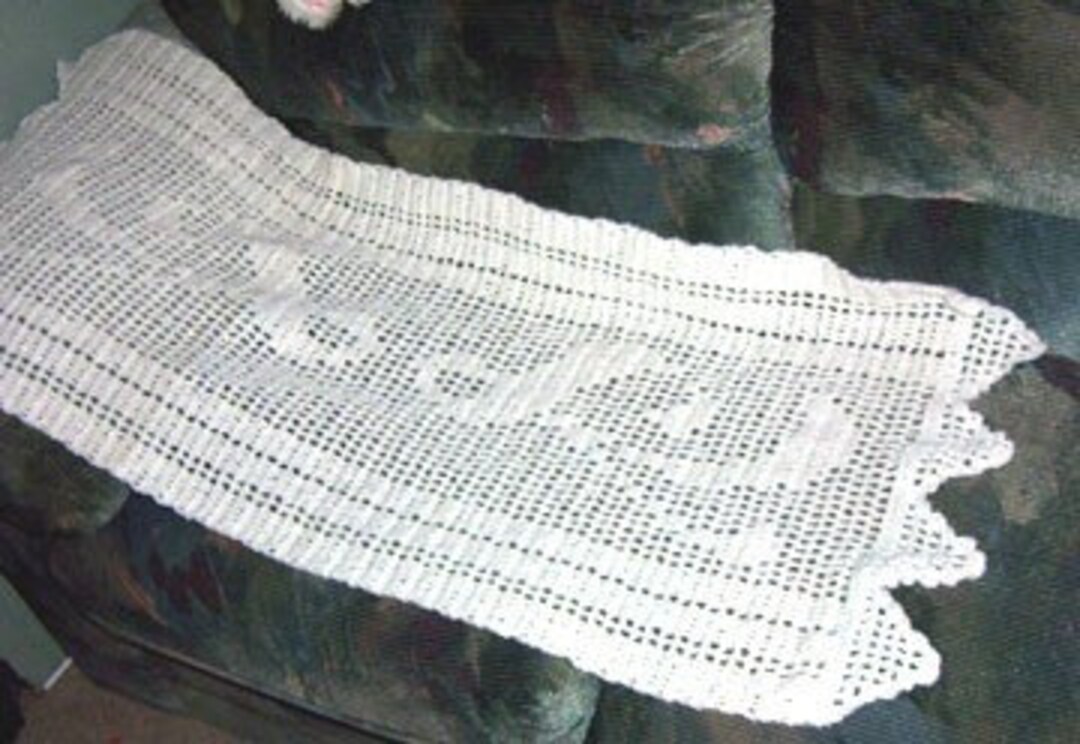 Crochet Pattern, Simply Filet Rectangular Shawl - Etsy