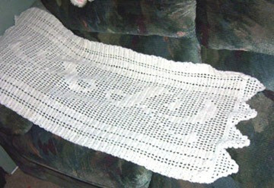 Crochet Pattern, Simply Filet Rectangular Shawl - Etsy