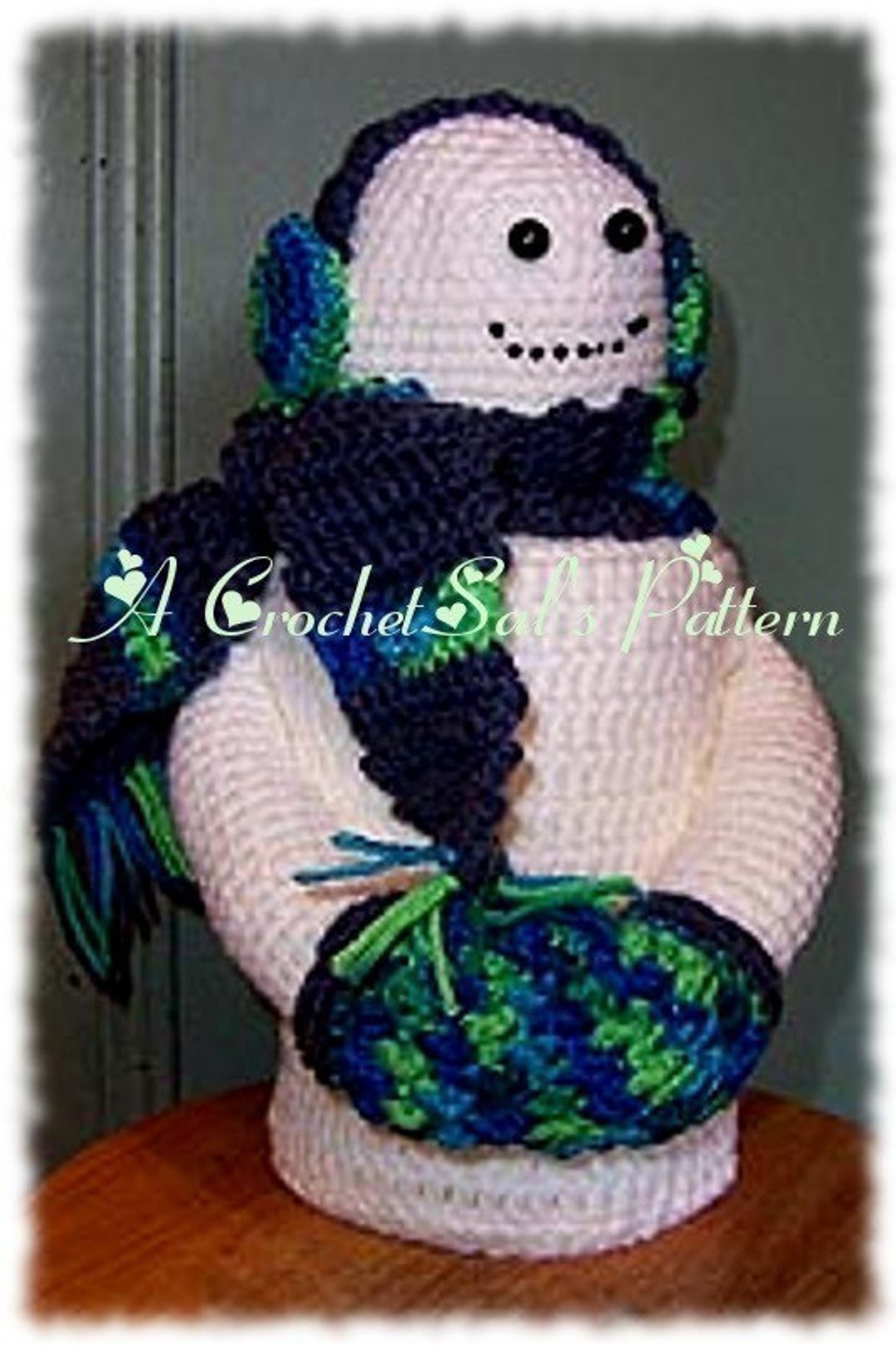 Crochet Pattern, PDF, Stretch the Snowman TP Cover - Etsy
