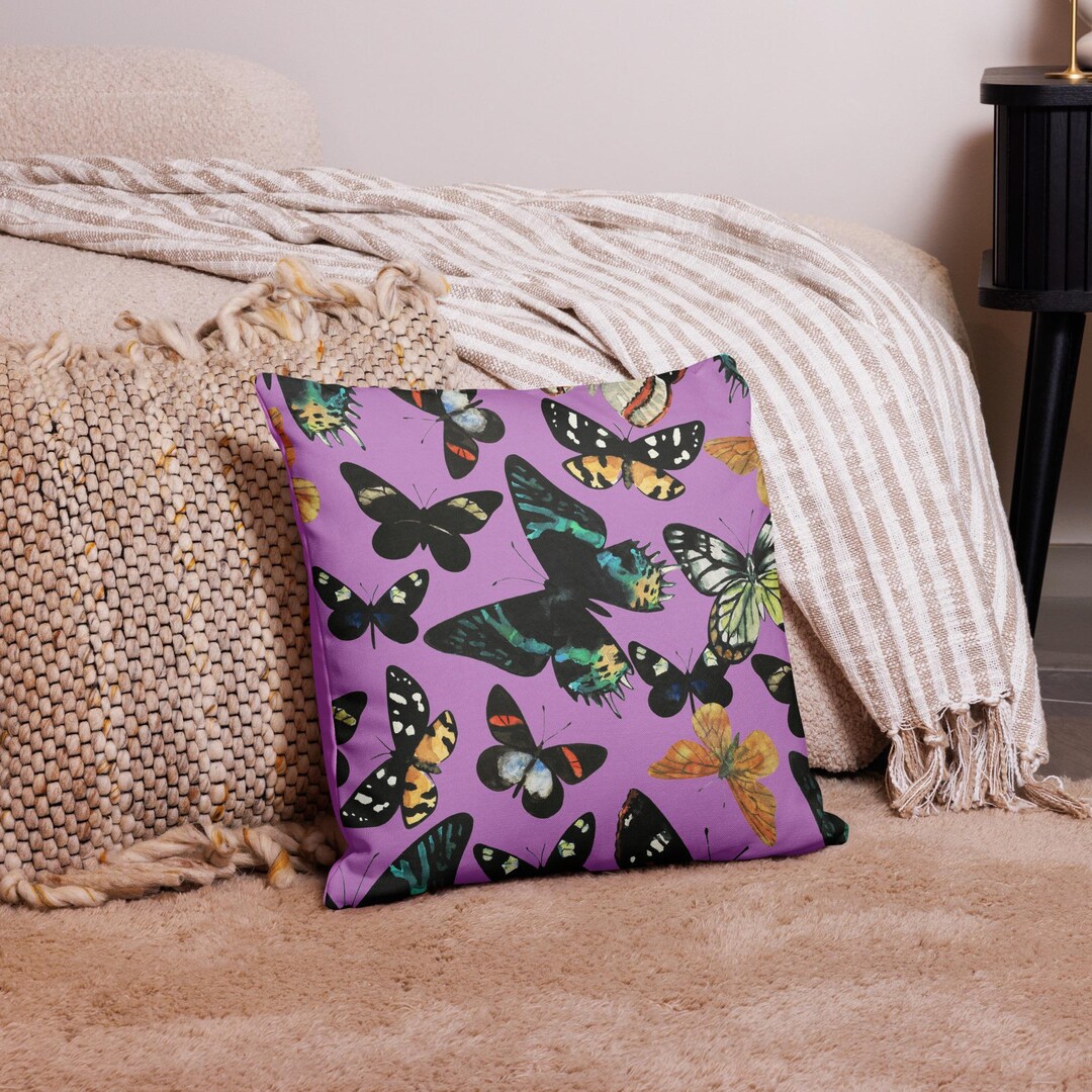 Butterfly Pillowcase, Butterflies, Cushion Cover, Pillow Cover ...