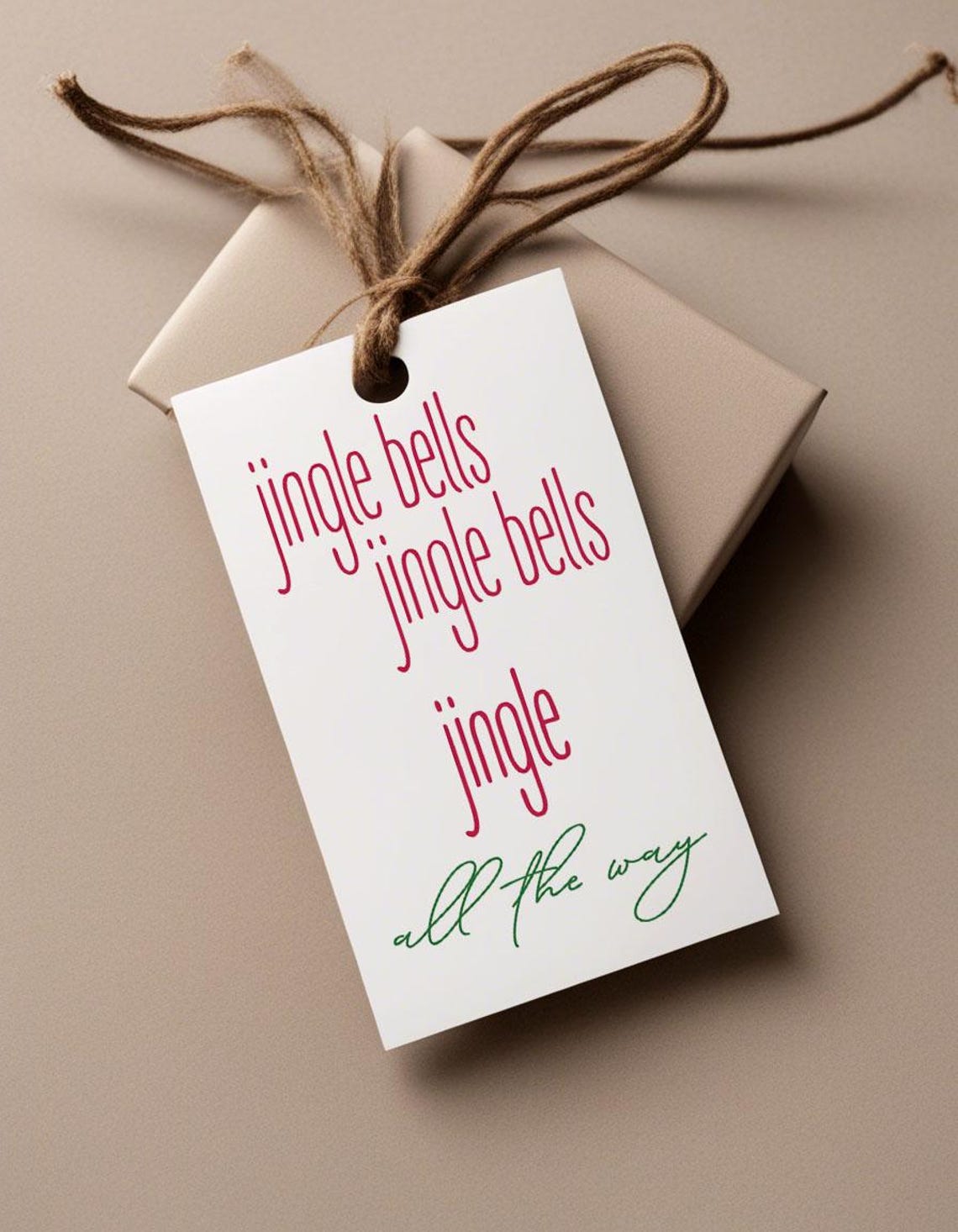 Jingle Bells Jingle All the Way Printable Gift Tags | Jingle All the ...