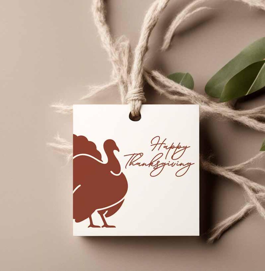 Happy Thanksgiving Printable Gift Tags | Fall Favor Tags | Gratitude ...