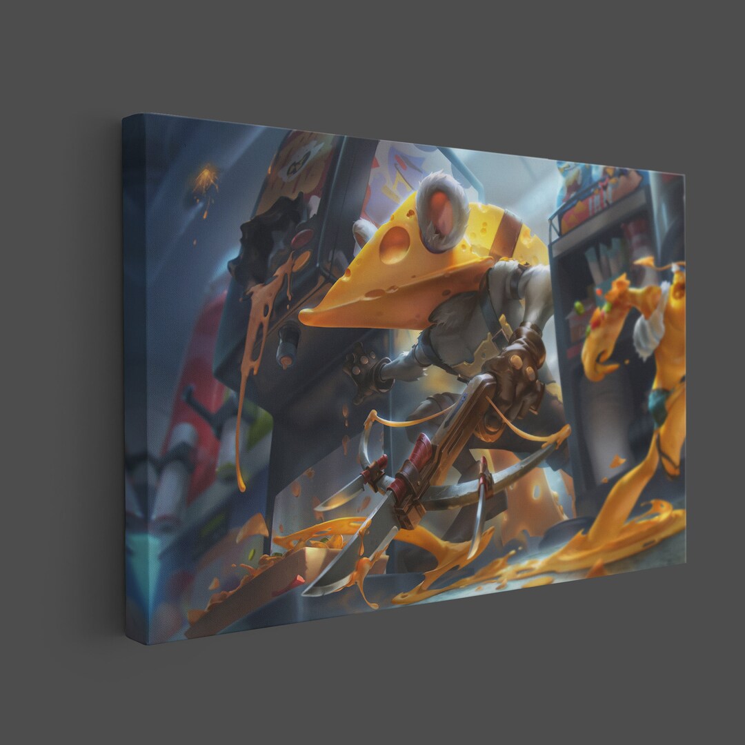 Cheddar Chief Twitch Canvas Poster, League of Legends Poster, Cheddar ...