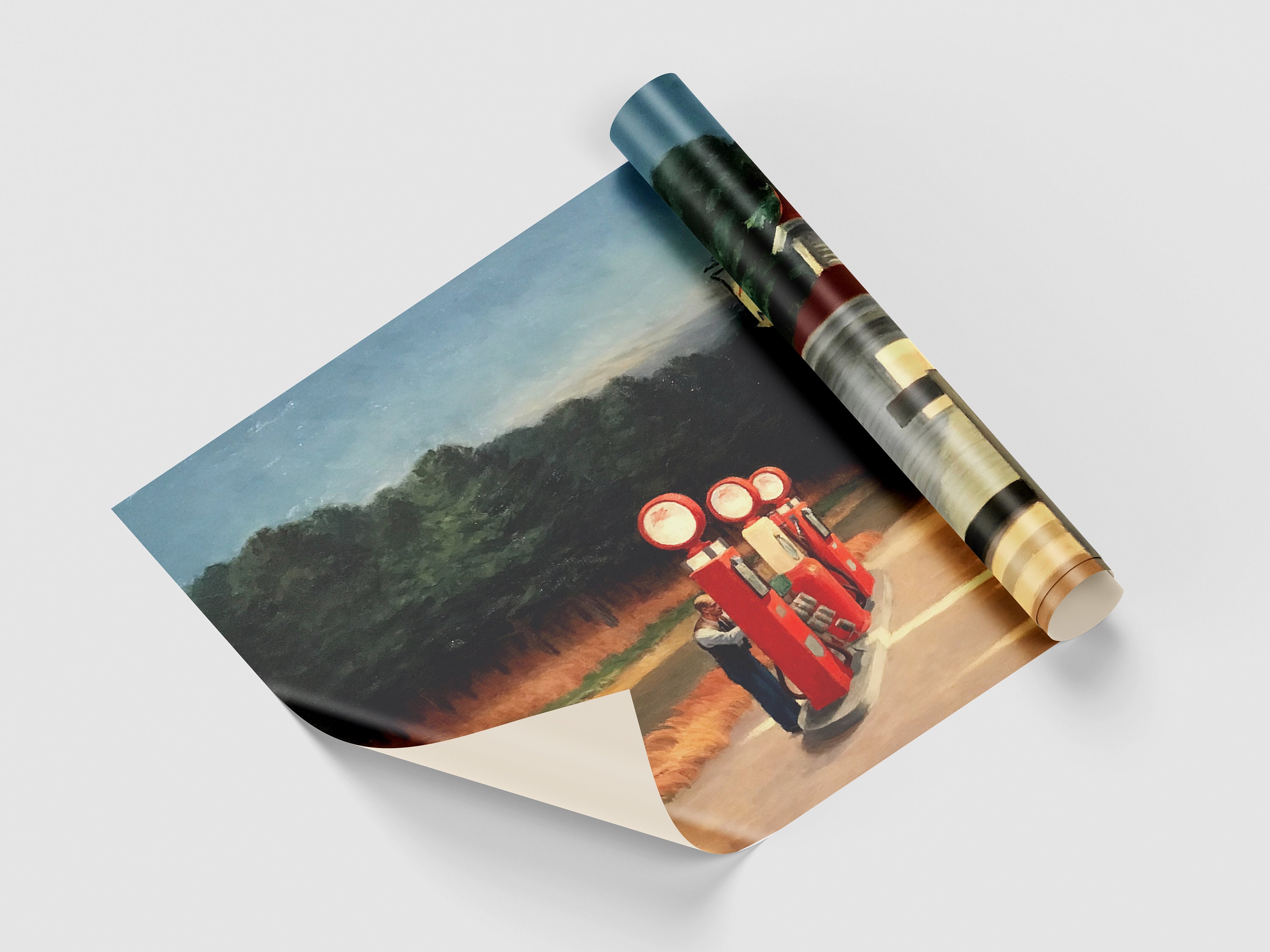 Edward Hopper Gas Station Wall Art , Gas is a 1940 Painting by American ...