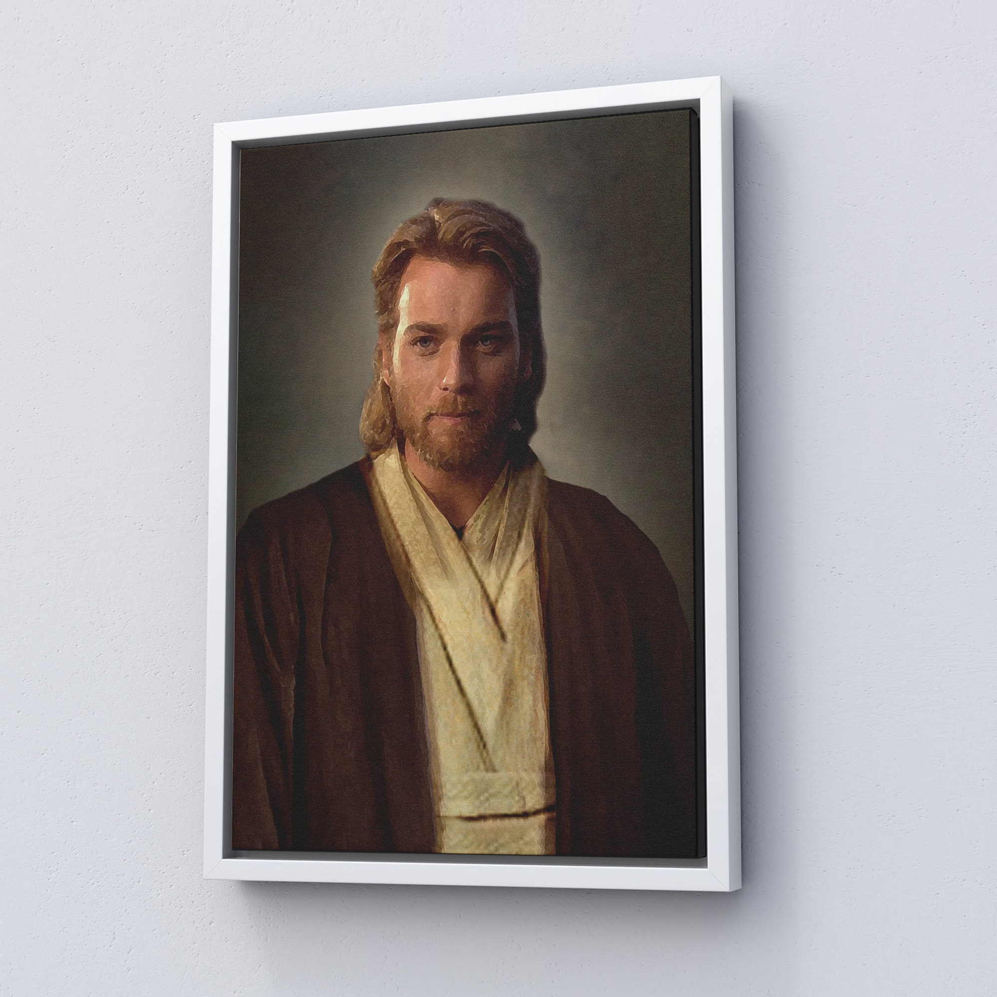 Space Jesus Canvas Poster, High Quality Print, Obi Wan Jesus Print ...