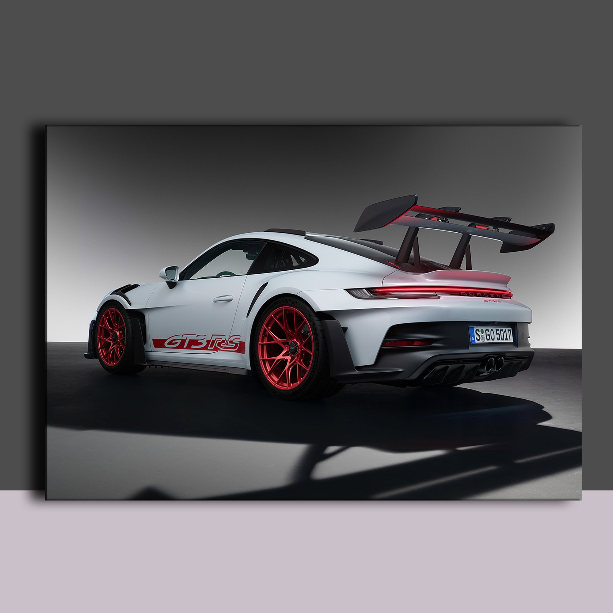 Porsche 911 GT3 RS, Car Canvas Poster, Supercar Wall Art, Porsche 911 ...