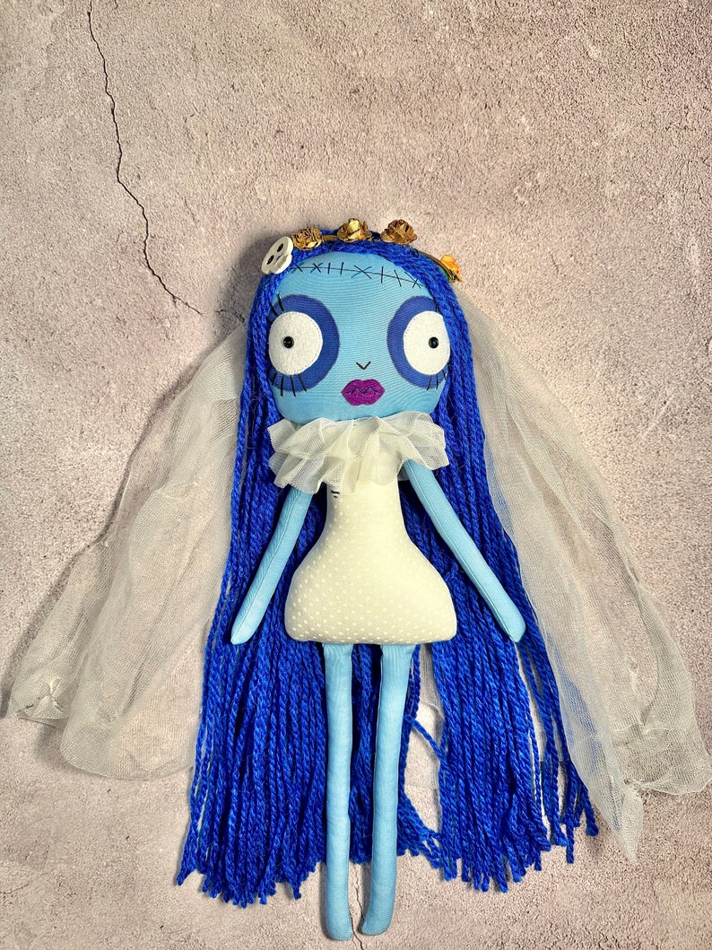 Emily- Handmade Doll Gothic Rag Doll, Art Collectible Special Gift ...