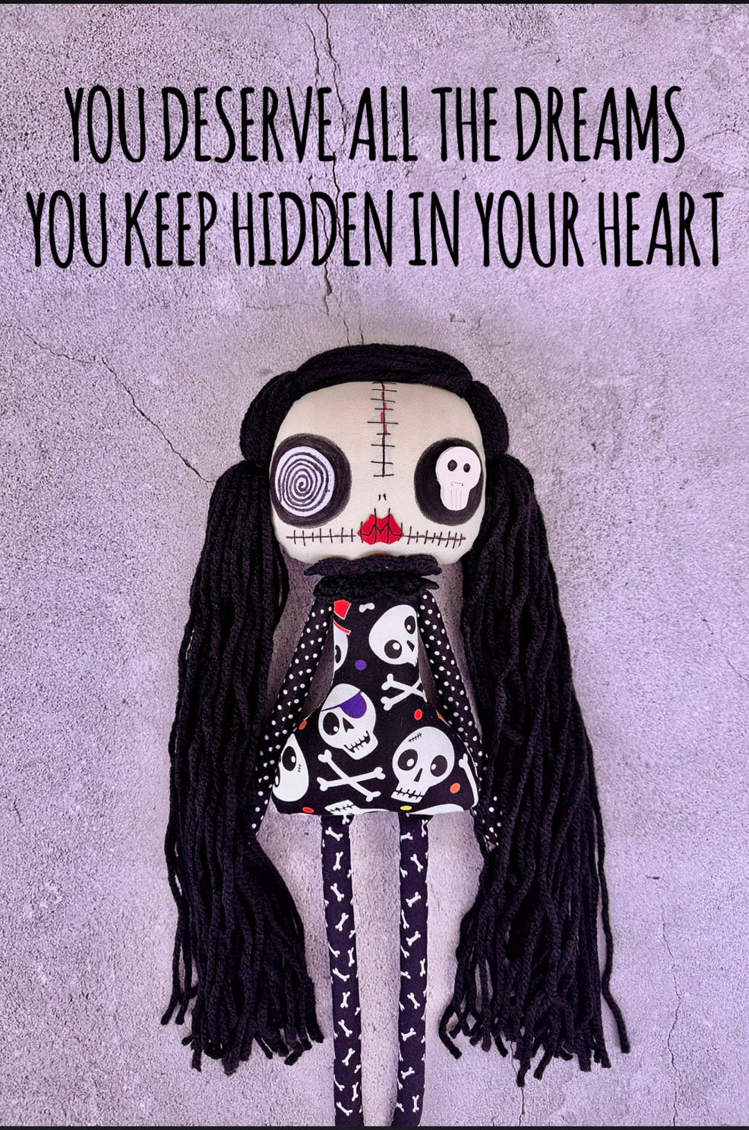 Ioanna - Handmade Doll Gothic Rag Doll, Art Collectible Special Gift ...