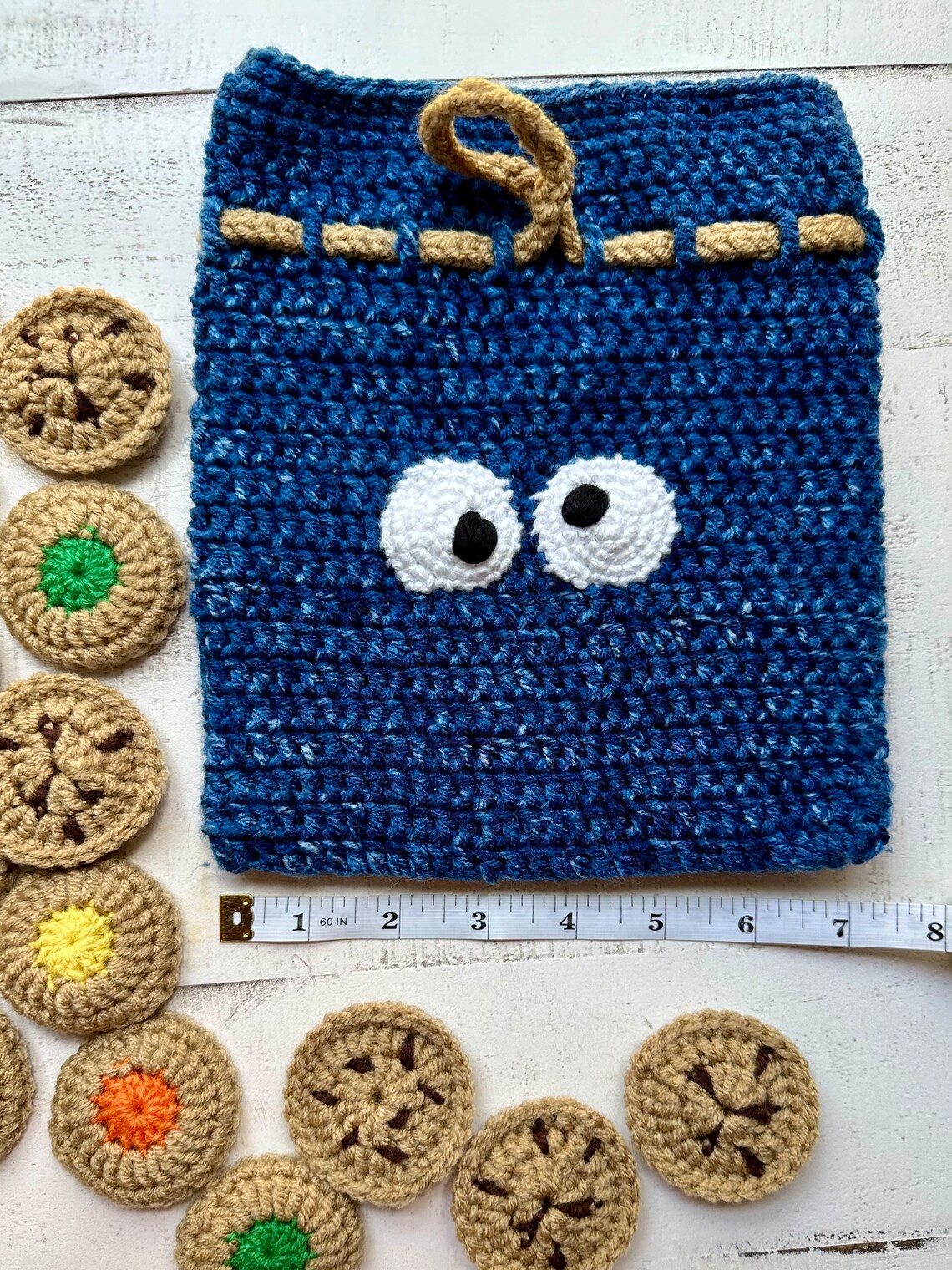Handmade Crocheted Cookie Monster Memory Game - Etsy