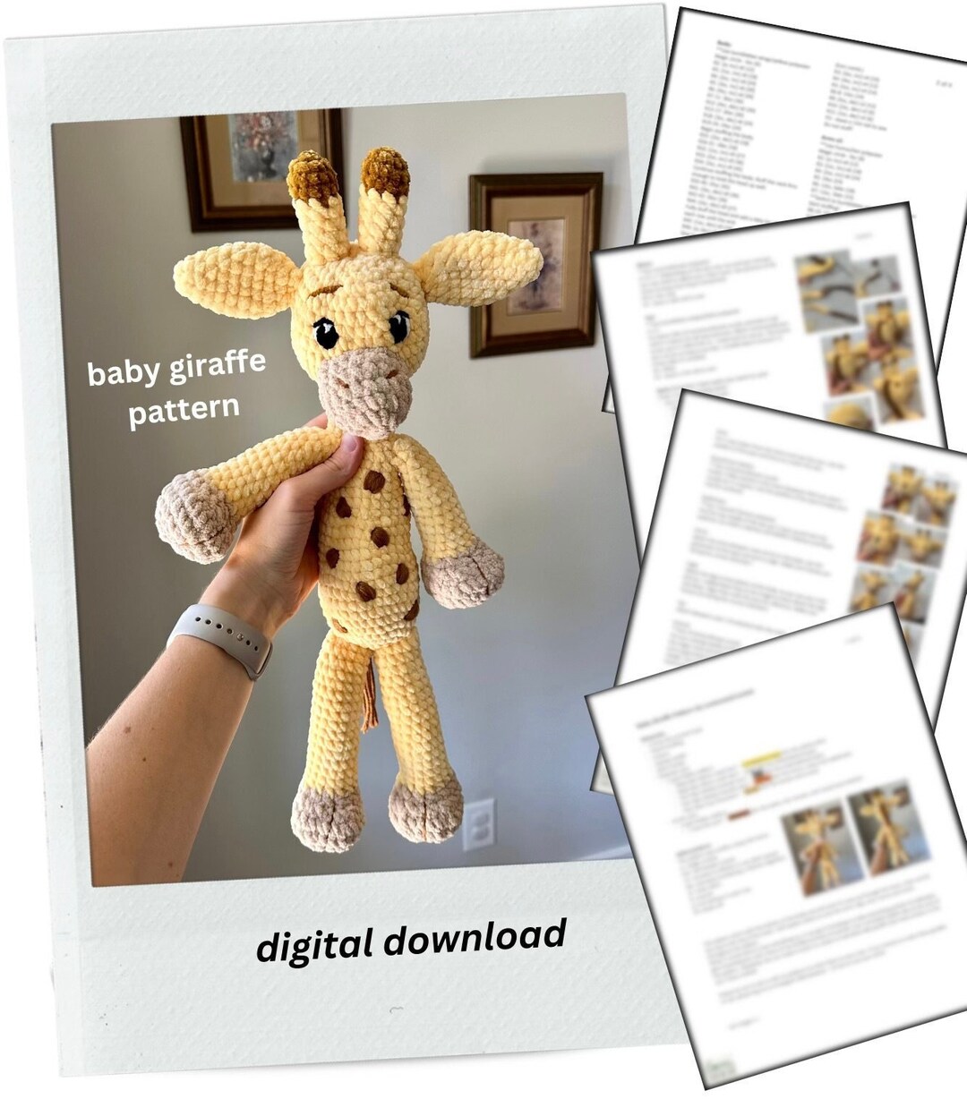 Crochet PATTERN for Handmade Crochet Baby Giraffe - Etsy