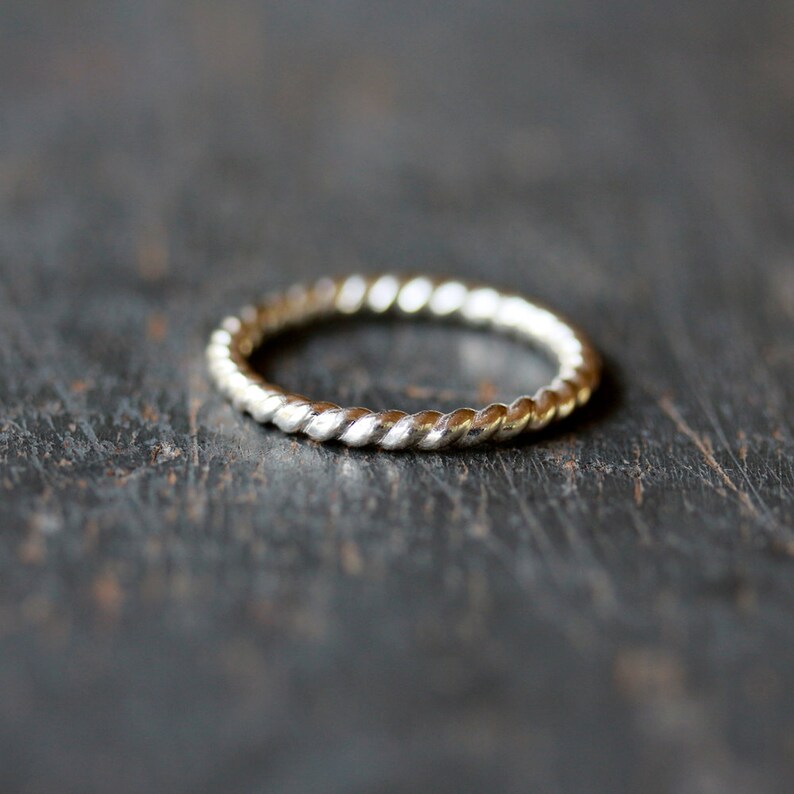 Sterling Silver Twist Ring Thick Twisted Ring Silver Rope - Etsy