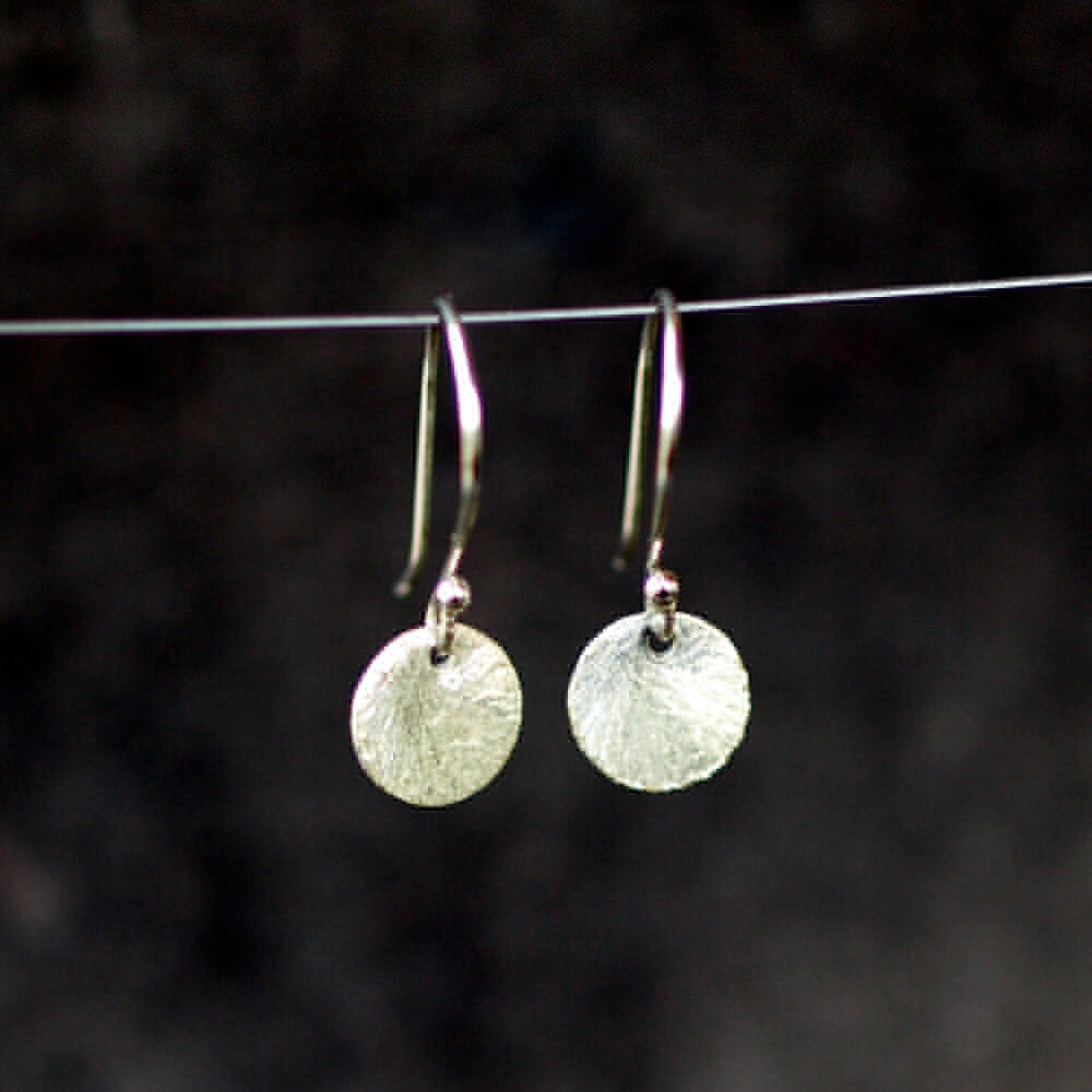 Mini Sparkle Earrings Tiny Disc Earrings Extra Small Mini | Etsy