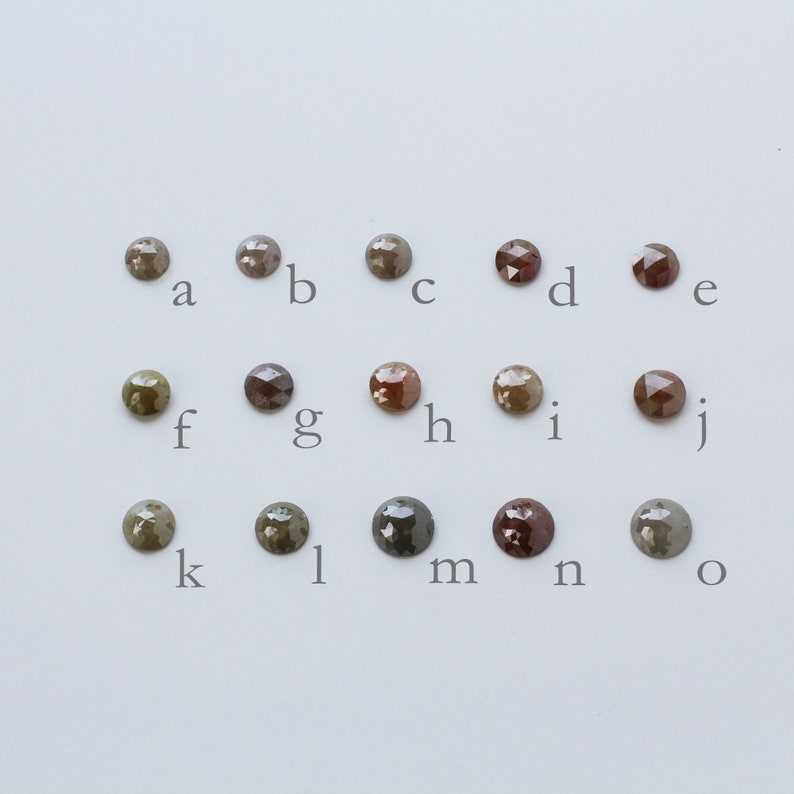 Natural Color Rose Cut Diamond Ring Your Choice of Diamond - Etsy