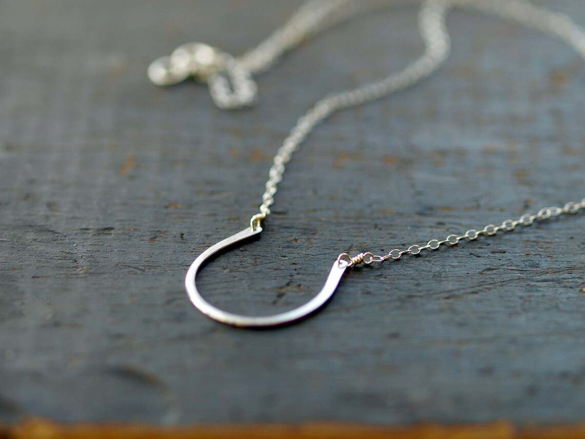 Lucky Necklace Good Luck Necklace Sterling Silver Horseshoe | Etsy