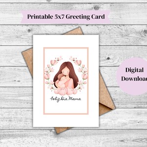 Dia De Las Madres Printable Card, Mother's Day Spanish Printable Card ...