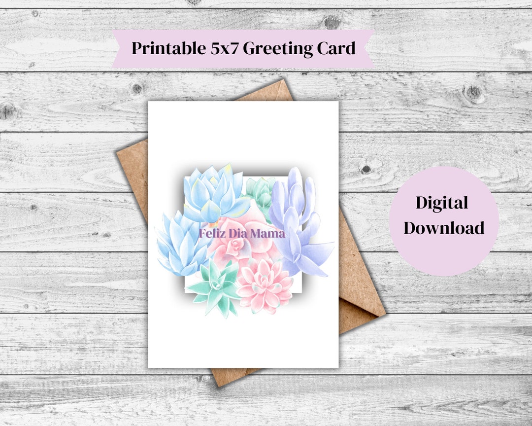 Dia De Las Madres Printable Card, Mother's Day Spanish Printable Card ...