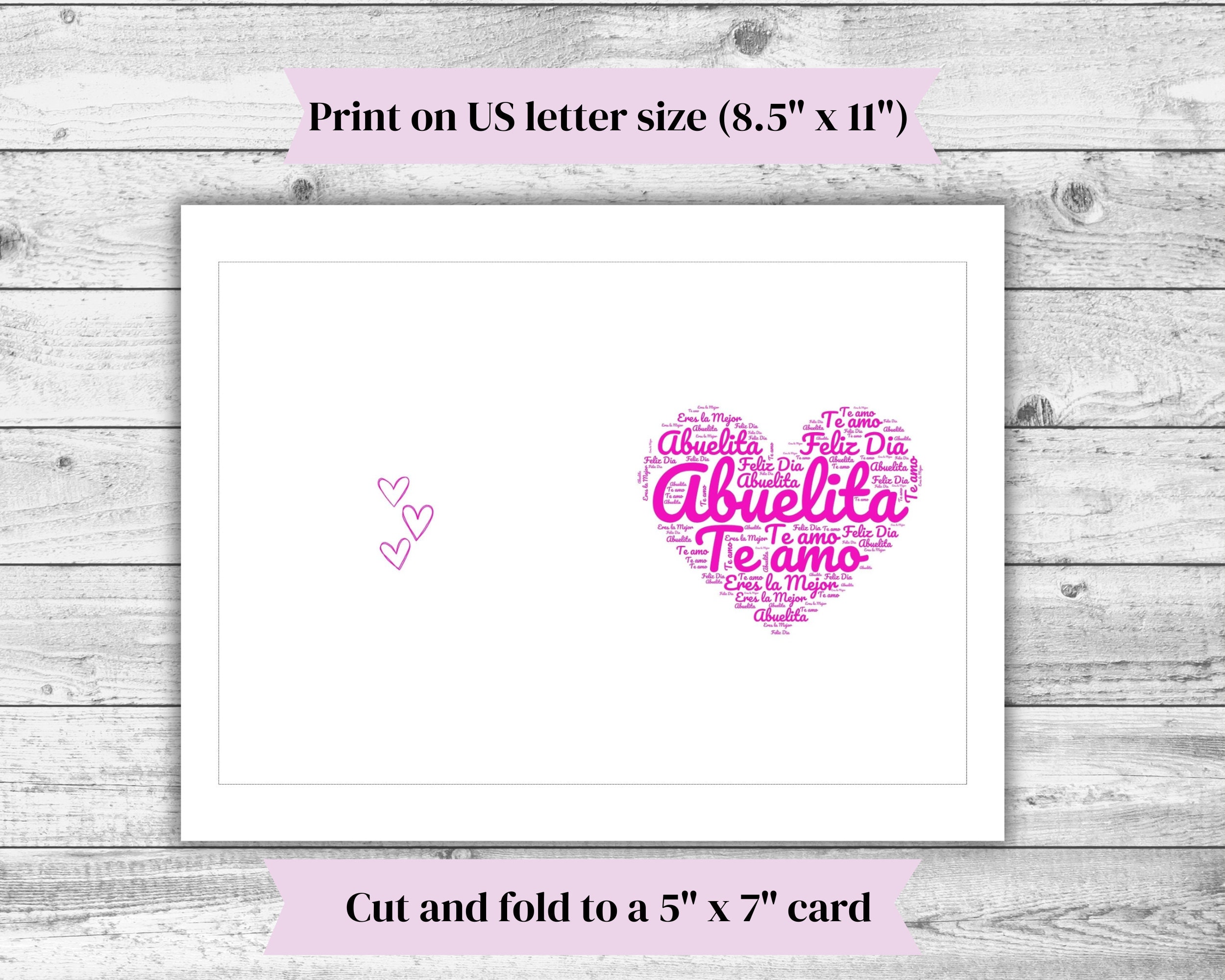 Dia De Las Madres Abuelita Printable Card, Mother's Day Spanish ...