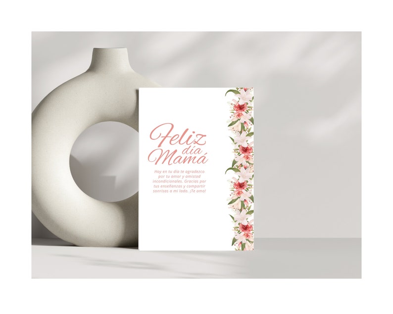 Dia De Las Madres Printable Card, Mother's Day Spanish Printable Card ...