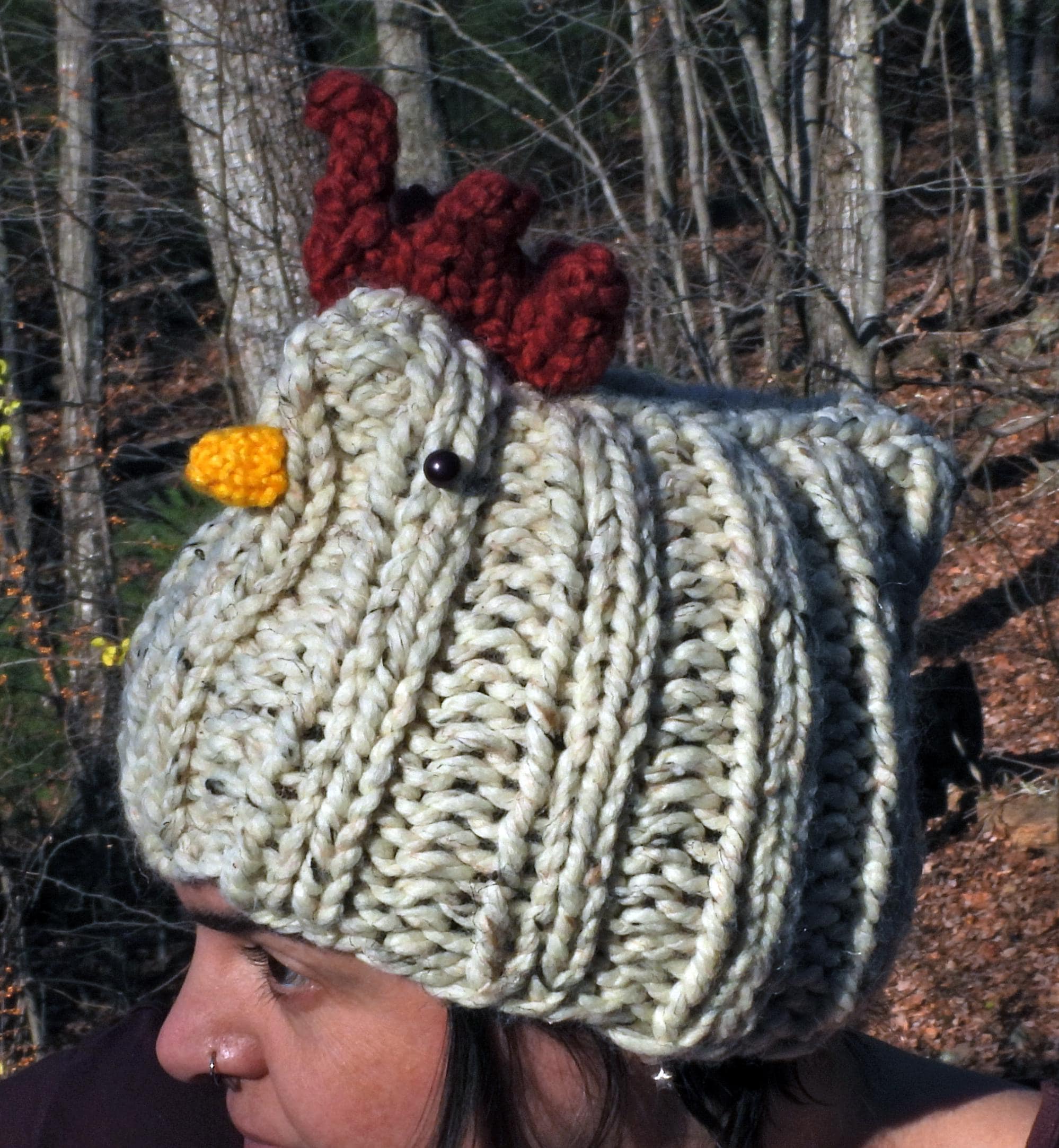Easy Peasy Chicken Hat Beanie - MADE TO ORDER - Etsy