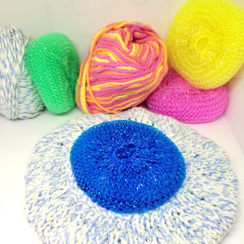 Knit Dishcloth Pattern | Easy Knitting PDF | Kitchen Scrubber Knit ...