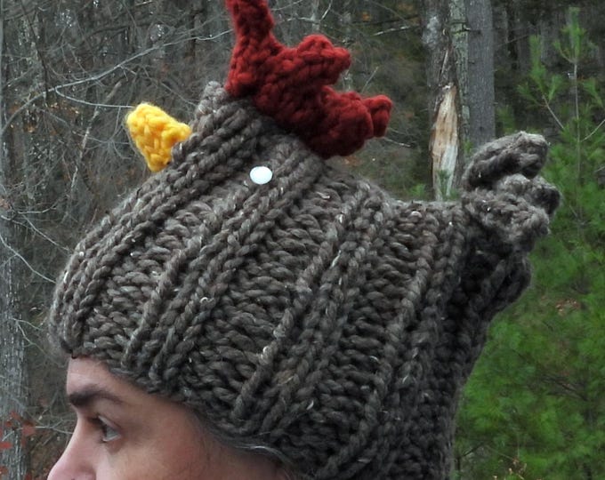 Knitting Pattern for Hen Hat - Etsy Canada