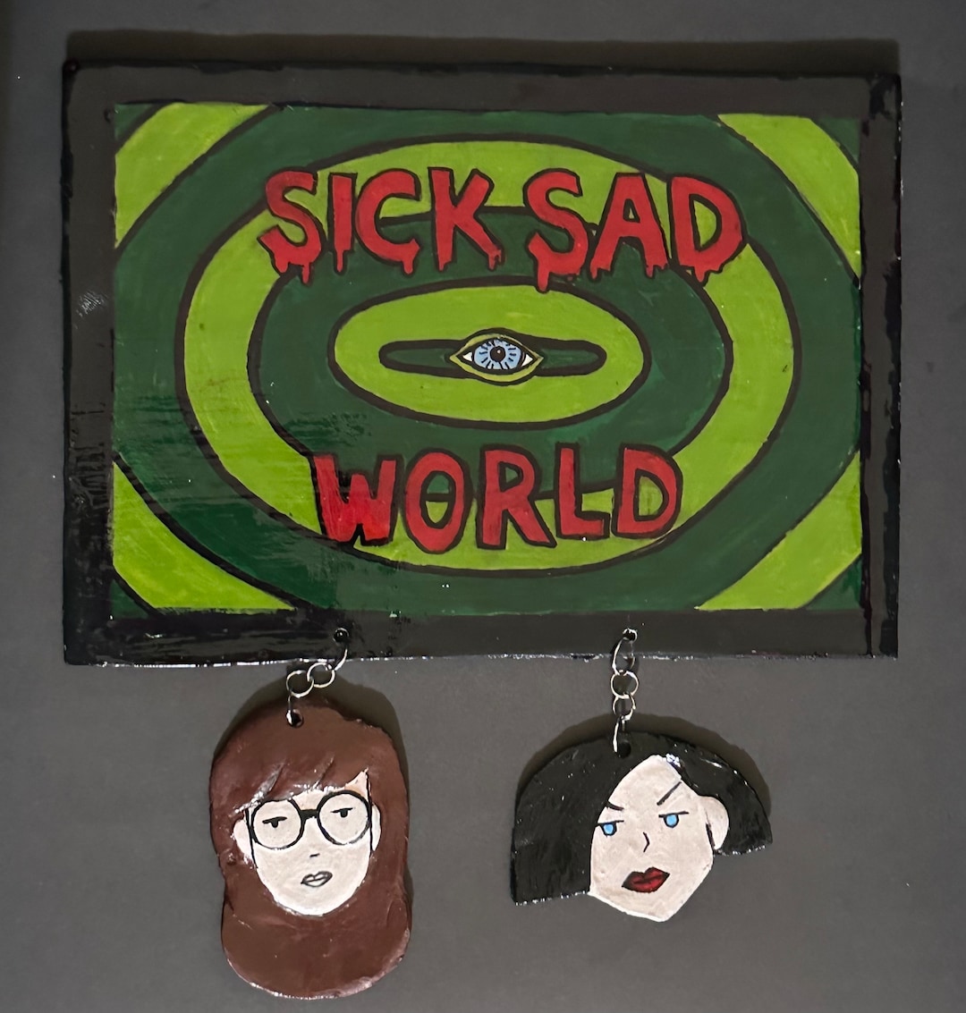 Mtvs 90’s Sick Sad World Daria Wall Hanging Decoration Made With ...