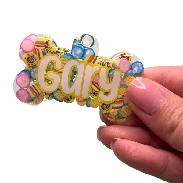 Spongebob Name Tag - Etsy