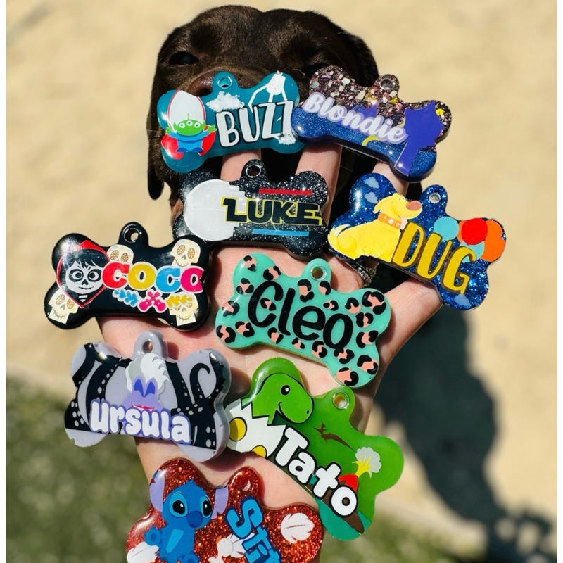 Custom Dog Tag Resin - Etsy