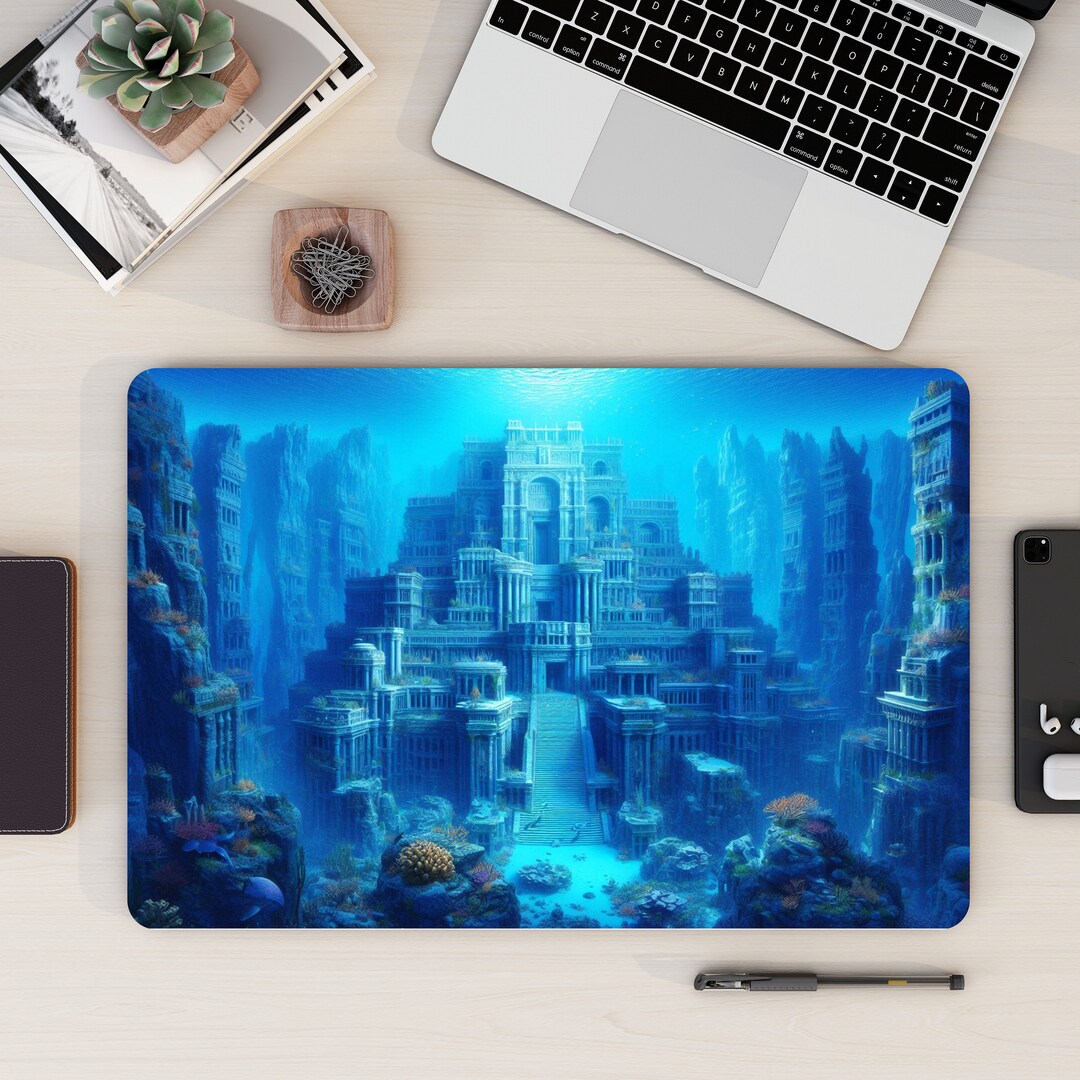 Atlantis Dreamscape, Oceanic Desk Mat, Underwater Mouse Pad, Fantasy ...
