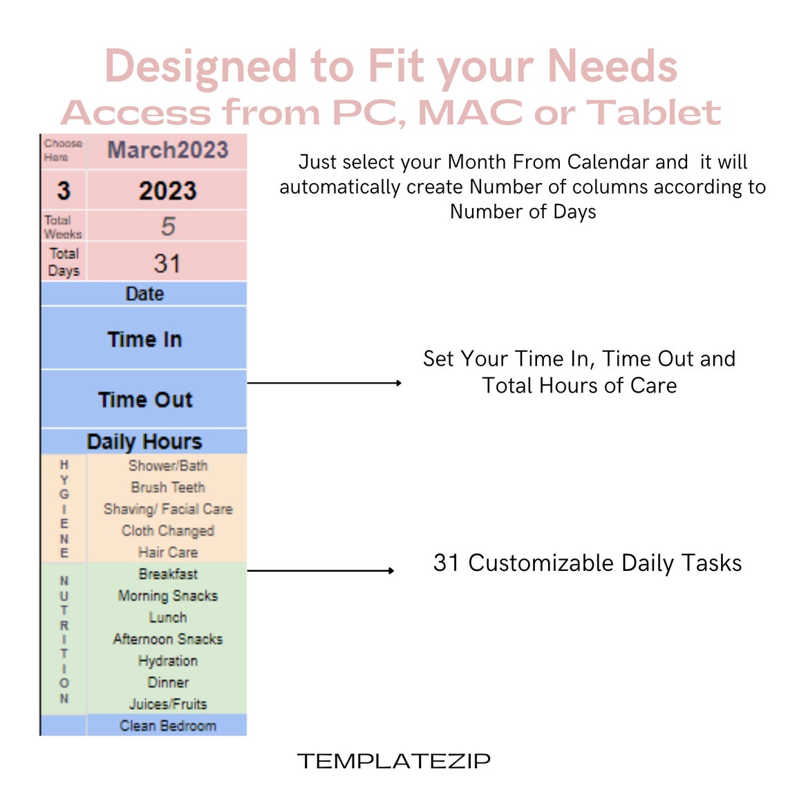 Caregiver Planner | Elderly Care Schedule & Task Log (google Sheets) - Etsy