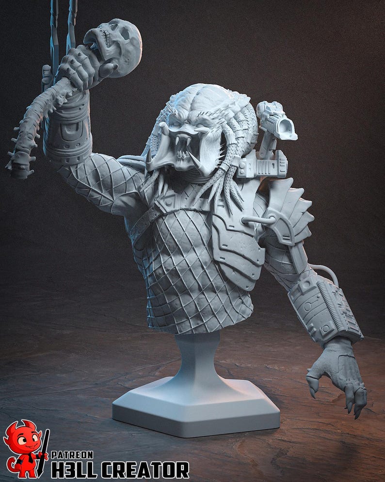 Predator / Yautja – Full Statue or Bust (unpainted Resin) - Etsy