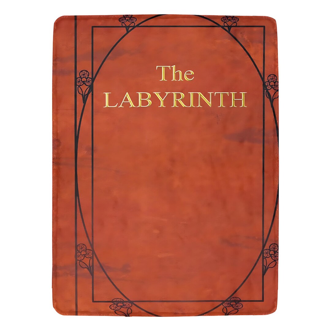 Labyrinth Front Book Vintage Style 80s Ultra-soft Micro Fleece Blanket ...